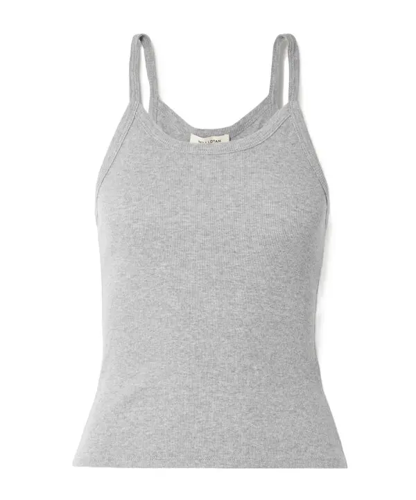 NILI LOTAN Loretta Ribbed Vest - Grey