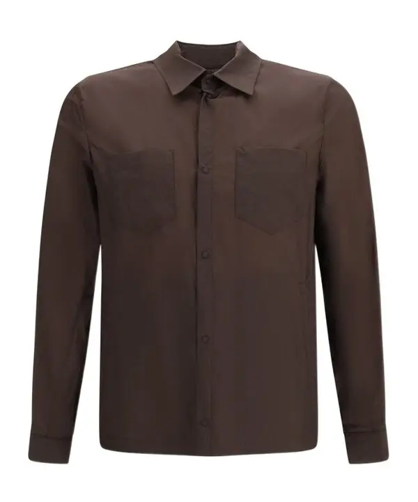 Herno Long Sleeved Utility Overshirt - Brown