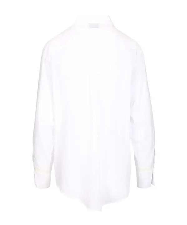 FORTE_FORTE Voile And Lace Shirt With Rouches