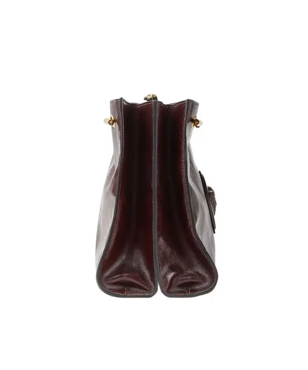 Versace Cabine Shoulder Bag With Chain Top Handle - Brown