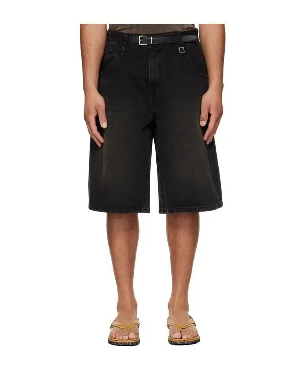 WOOYOUNGMI Drawstring Denim Shorts