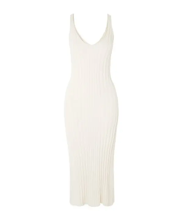 Arch4 Sleeveless Dress - White