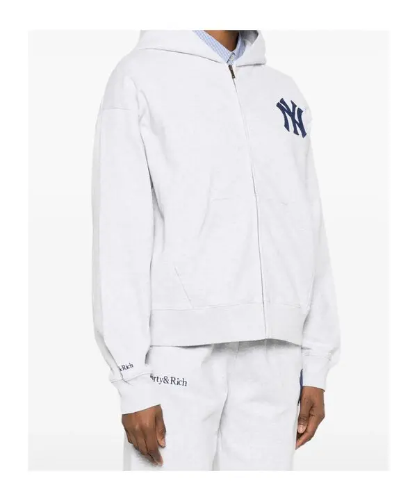 SPORTY  RICH Sporty & Rich Heritage Yankee Zip Hoodie