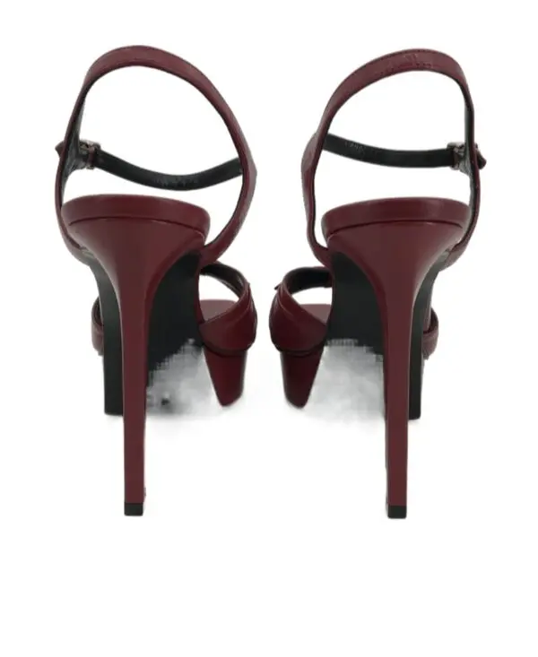 Saint Laurent Leather Logo High-heeled Sandals