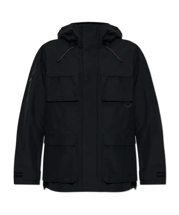 Moose Knuckles Hooded Utility Jacket - Black