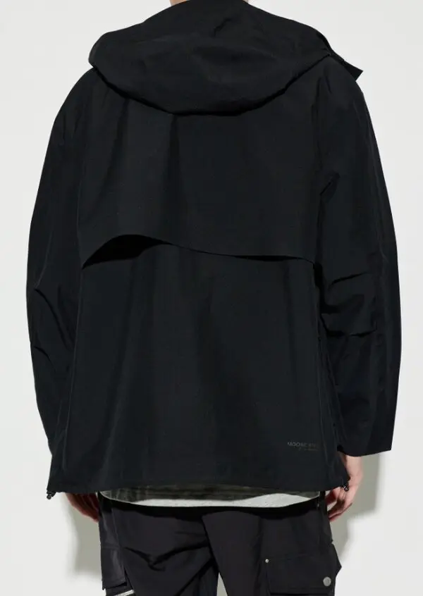Moose Knuckles Hooded Utility Jacket - Black