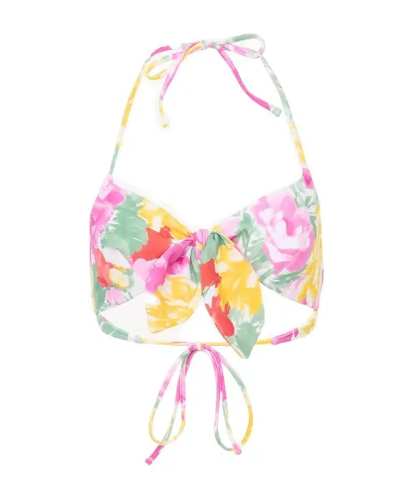 Chloé Garden Print Bikini Top - Multi-color