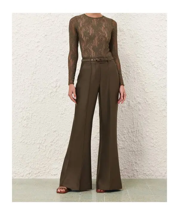 Zimmermann Belted Flare Trousers