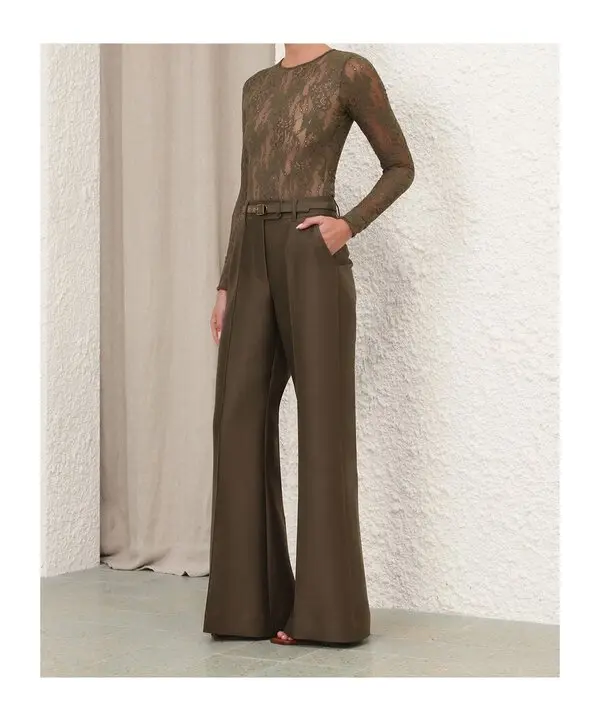 Zimmermann Belted Flare Trousers