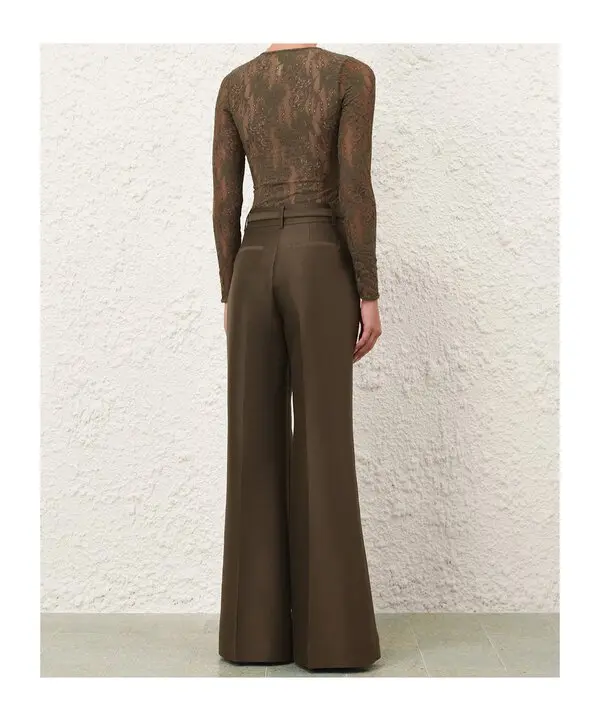 Zimmermann Belted Flare Trousers