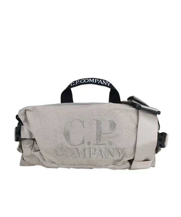 C.P. COMPANY Logo Embroidered Belt Bag - Gray