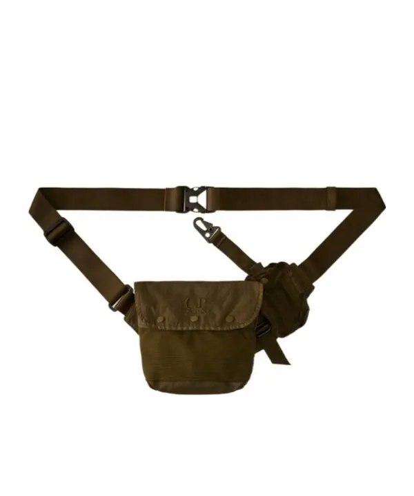 C.P. COMPANY Panama-r Logo Embroidered Belt Bag - Ivy Green
