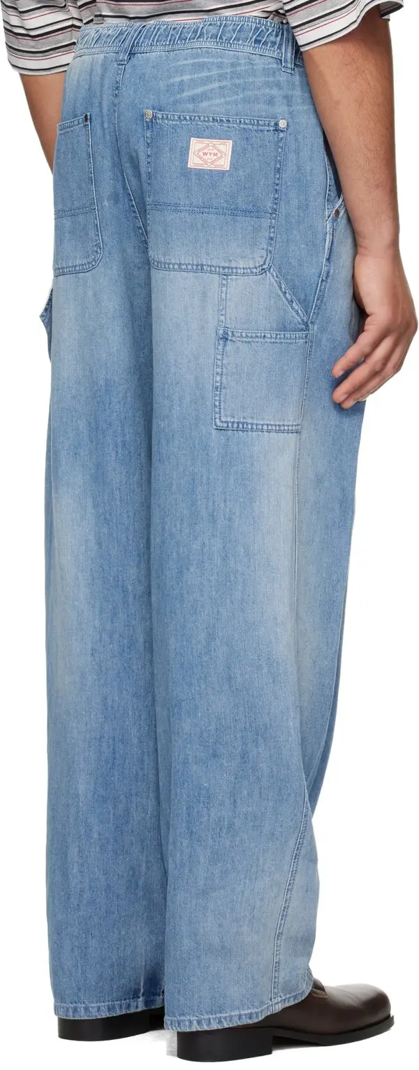 WOOYOUNGMI Lightweight Tapered Jeans - Blue
