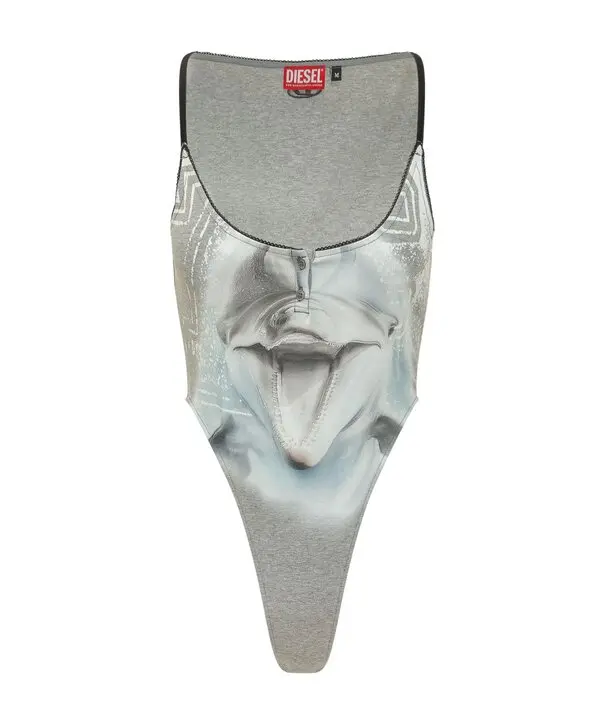DIESEL® Graphic Print Bodysuit
