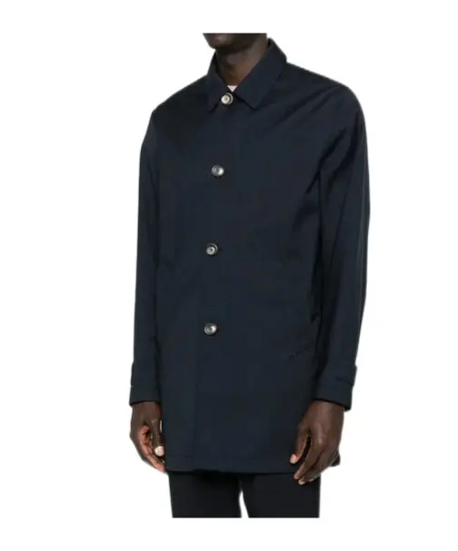 Herno Single-breasted Trench Coat - Black