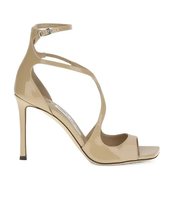 JIMMY CHOO Open Toe High Heel Sandals With Cutout Details