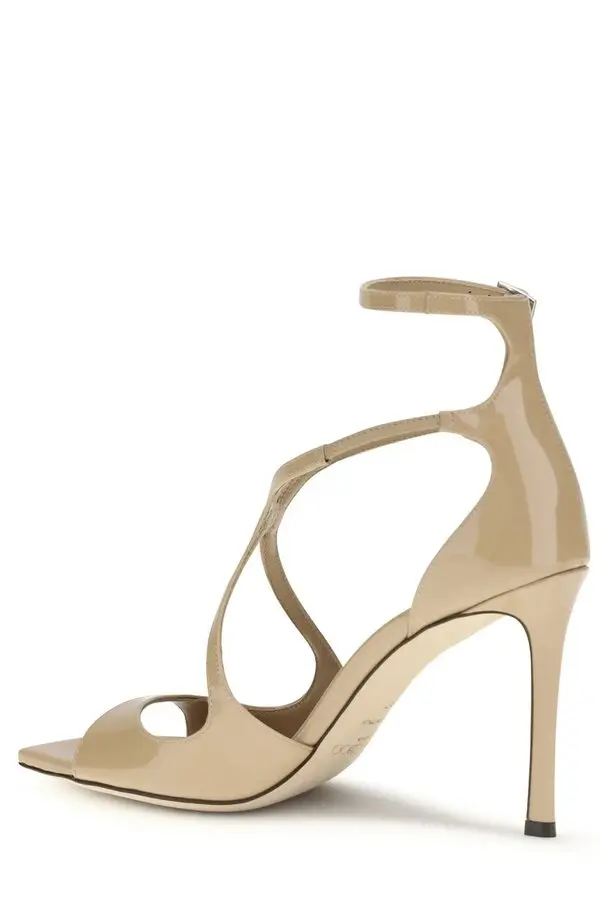 JIMMY CHOO Open Toe High Heel Sandals With Cutout Details