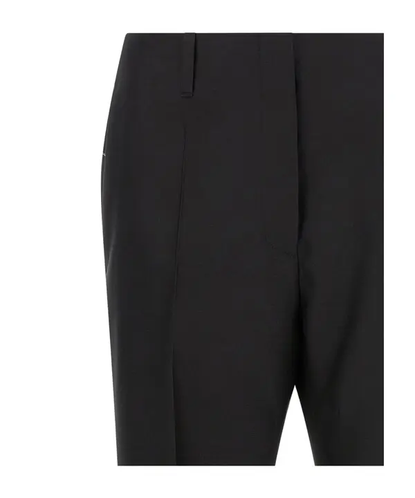 Dries Van Noten Cropped Tailored Trousers With Flared Legs