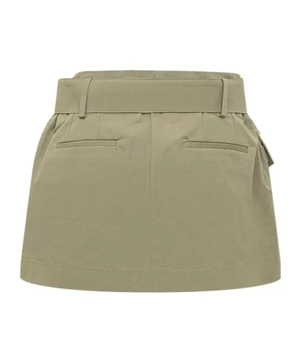 IRO PARIS Belted Mini Skirt - Gray