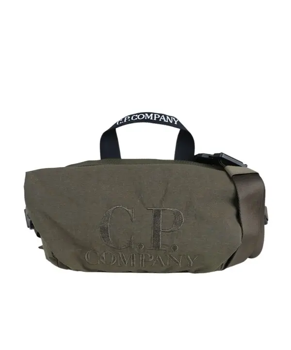 C.P. COMPANY Logo Embroidered Belt Bag - Green