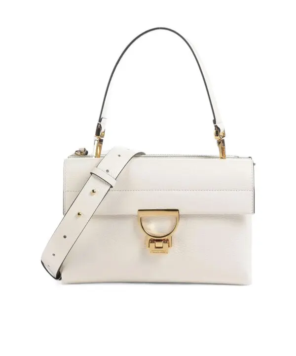 COCCINELLE Logo Shoulder Bag - White