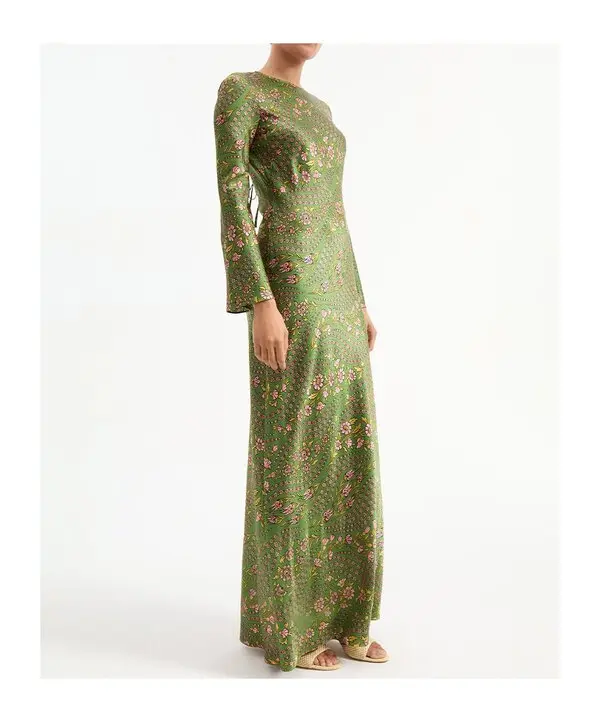 Veronica Beard Floral Printed Maxi Dress