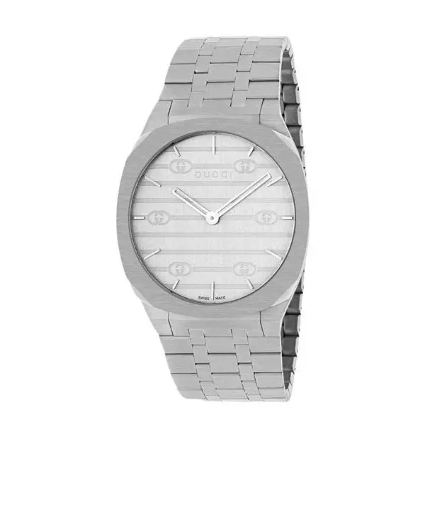Gucci 25h Watch, Stainless Steel, 38mm - Gray