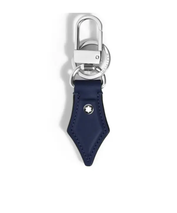 Montblanc Meisterstück Leather Nib Key Holder - Ink Blue