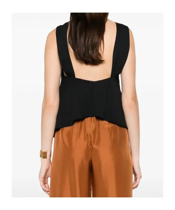FORTE_FORTE Sleeveless Top With Ring Detail