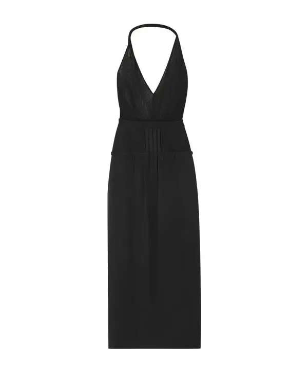 Attico Halterneck Midi Dress