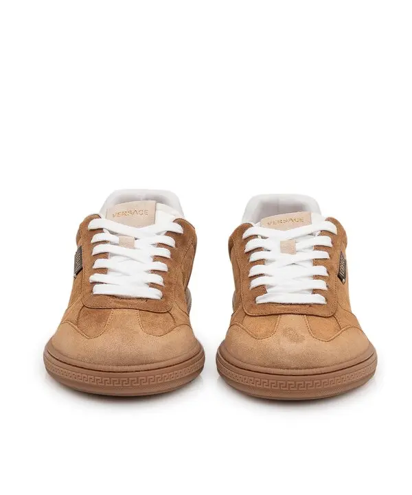 Versace Greca Lace-up Sneakers - Brown