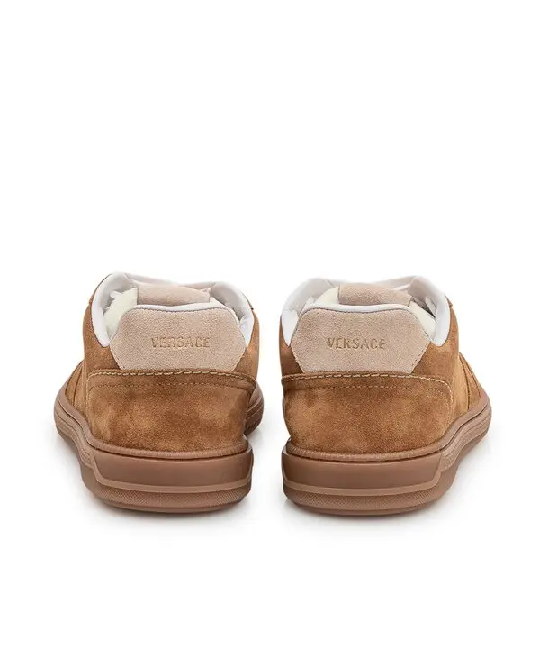 Versace Greca Lace-up Sneakers - Brown