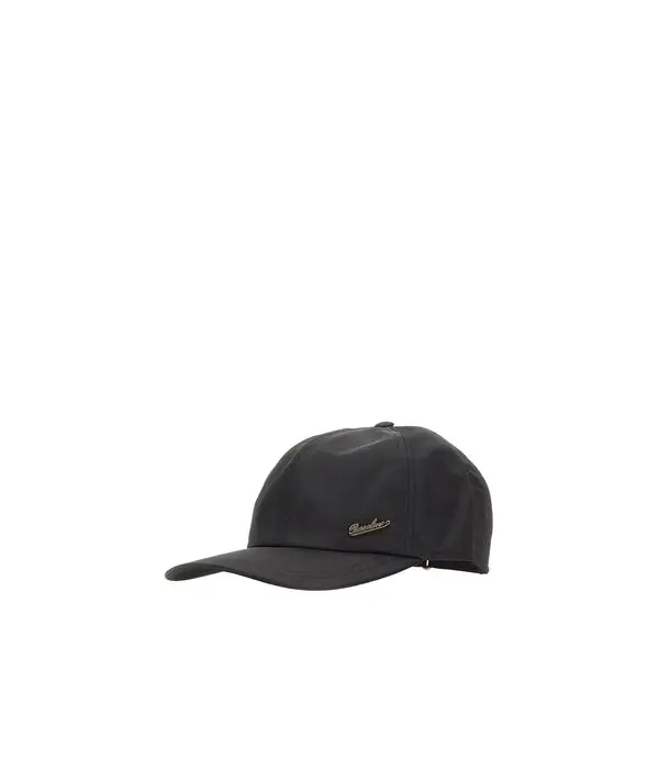 Borsalino Letter Logo Baseball Cap - Black