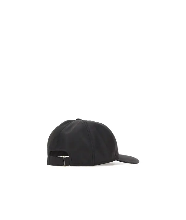 Borsalino Letter Logo Baseball Cap - Black