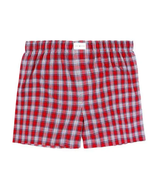 Tommy Hilfiger Plaid Boxer Shorts - Red