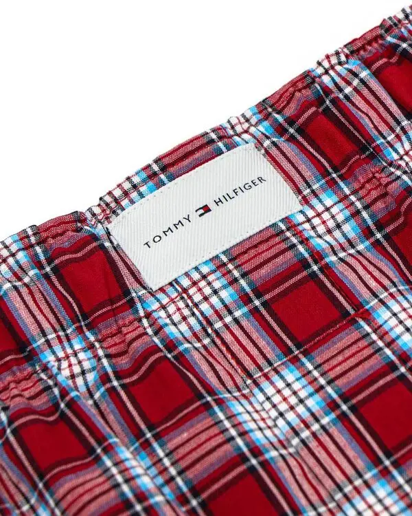 Tommy Hilfiger Plaid Boxer Shorts - Red