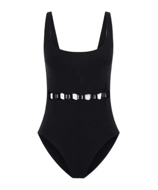 ERES Cutout Embellished One Piece Swimsuit - Black