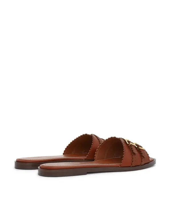 Zimmermann Goldie Flat Sandals