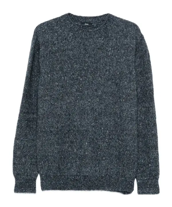 Herno Crew-neck Long-sleeve Sweater - Black