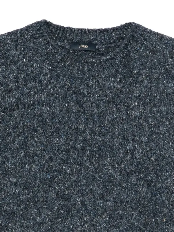 Herno Crew-neck Long-sleeve Sweater - Black
