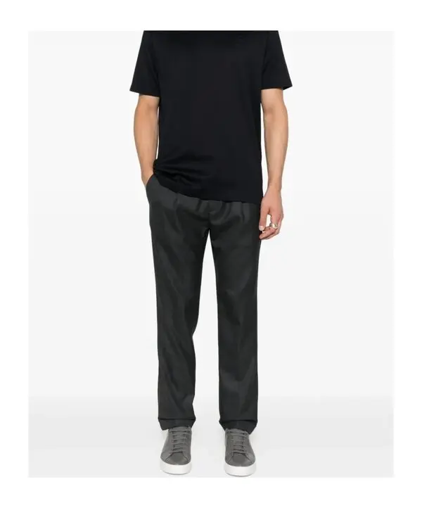 Herno Drawstring Cuffed Trousers - Black