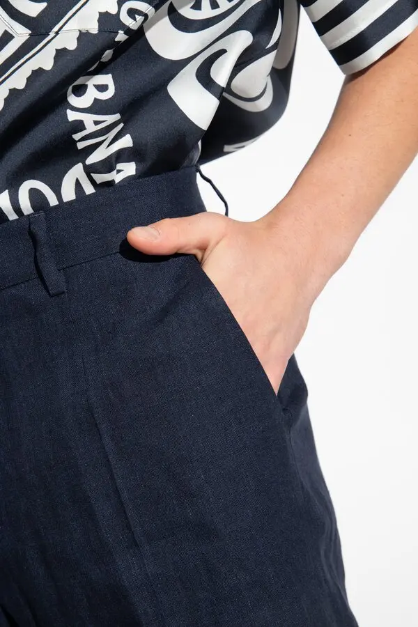 Dolce & Gabbana Tailored Straight Leg Trousers - Black
