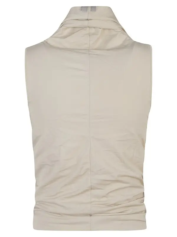 Rick Owens Sleeveless Gathered Top - Beige