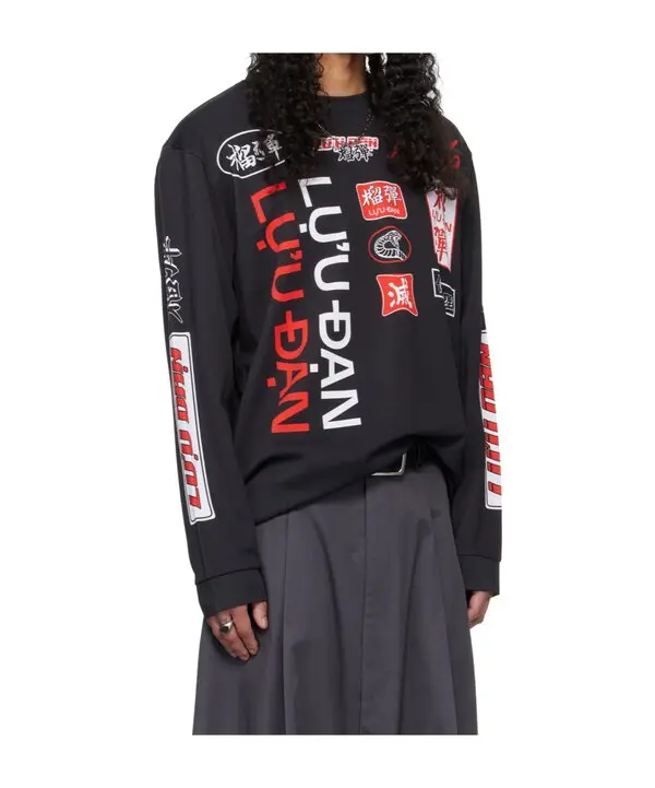 LU'U DAN Oversized Long-sleeved T-shirt