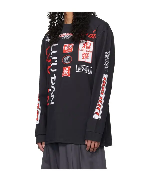 LU'U DAN Oversized Long-sleeved T-shirt
