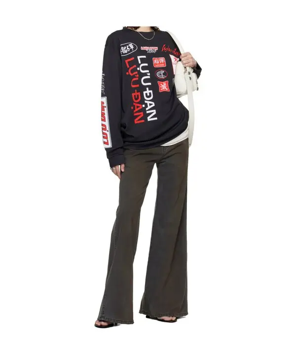 LU'U DAN Oversized Long-sleeved T-shirt