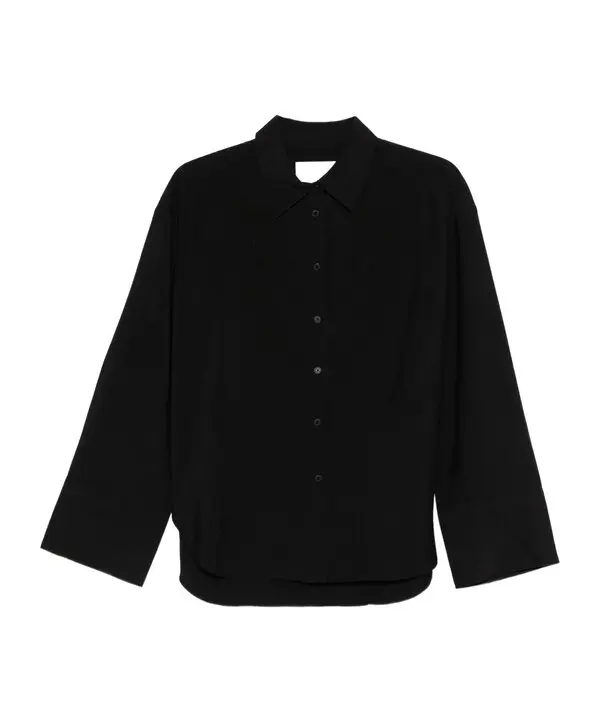 Closed Embroidered Long Sleeve Shirt
