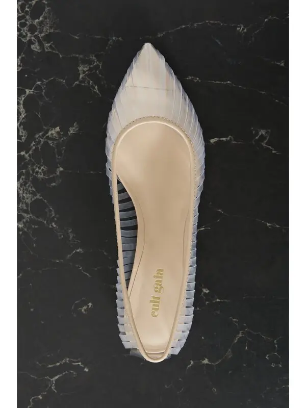 Cult Gaia Leena Pointed-toe Flats - Transparent