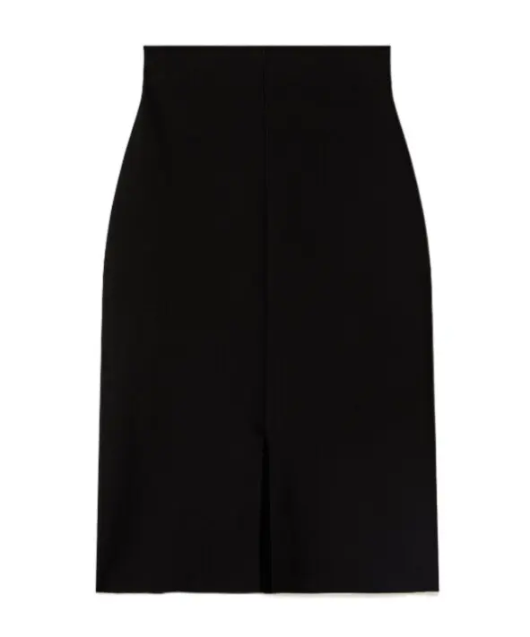 JOSEPH Safir Split Midi Skirt - Black