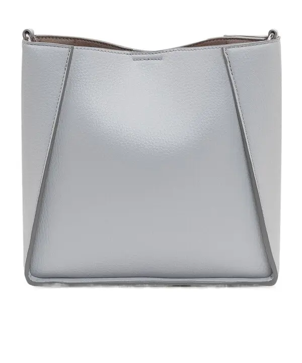 Stella McCartney Logo Perforated Mini Crossbody Bag - Gray